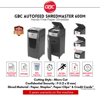 GBC Autofeed Shredder ShredMaster 600M